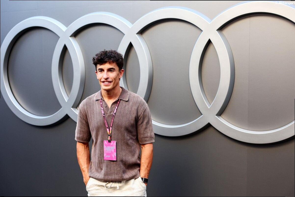 F1 fans spot awkward broadcast error as MotoGP champion Marc | MOTORS ...